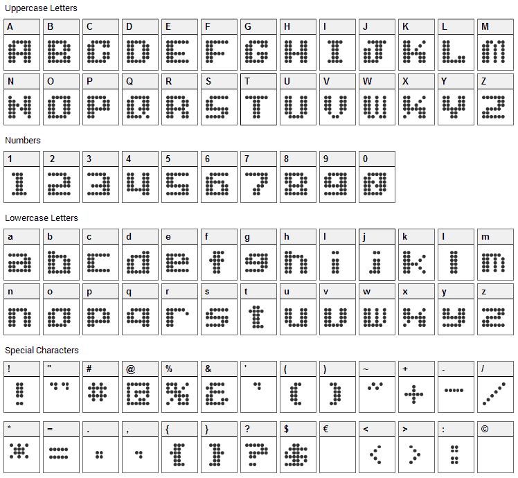Dot Font Download Fonts4Free