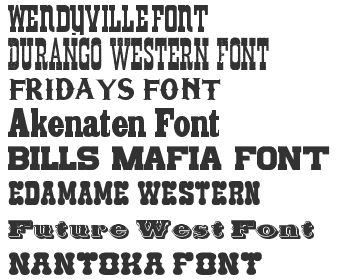 Western Fonts Free Download 81-120 | Fonts4Free