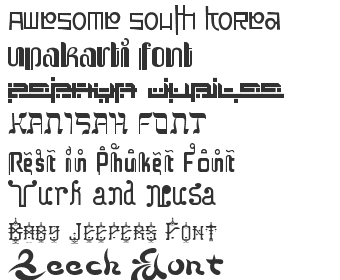Foreign Look Various Fonts Free Download | Fonts4Free